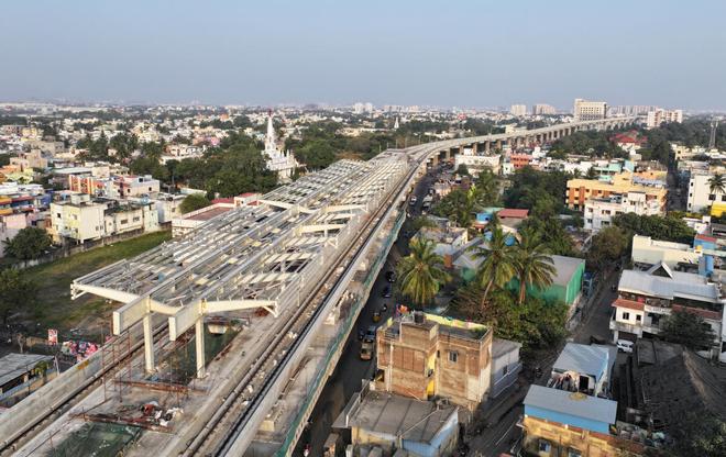 Nearly 40% of Chennai Metro Rail’s phase II project completed: Lok Sabha reply - The Hindu